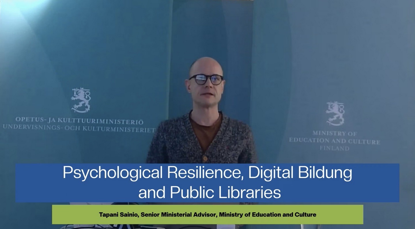 Tapani Sainio: Psychological Resilience, Digital Bildung and Public Libraries - Kirjastokaista