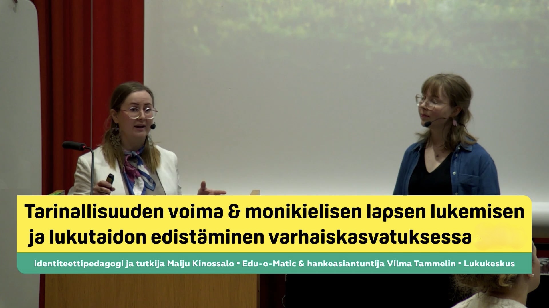 Maiju Kinossalo ja Vilma Tammelin: Monikielisen lapsen lukemisen ja lukutaidon edistäminen ...
