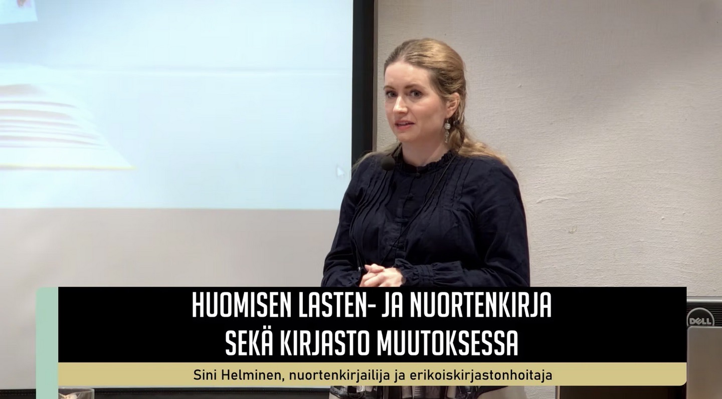 Sini Helminen: Huomisen lasten- ja nuortenkirja sekä kirjasto muutoksessa - Kirjastokaista