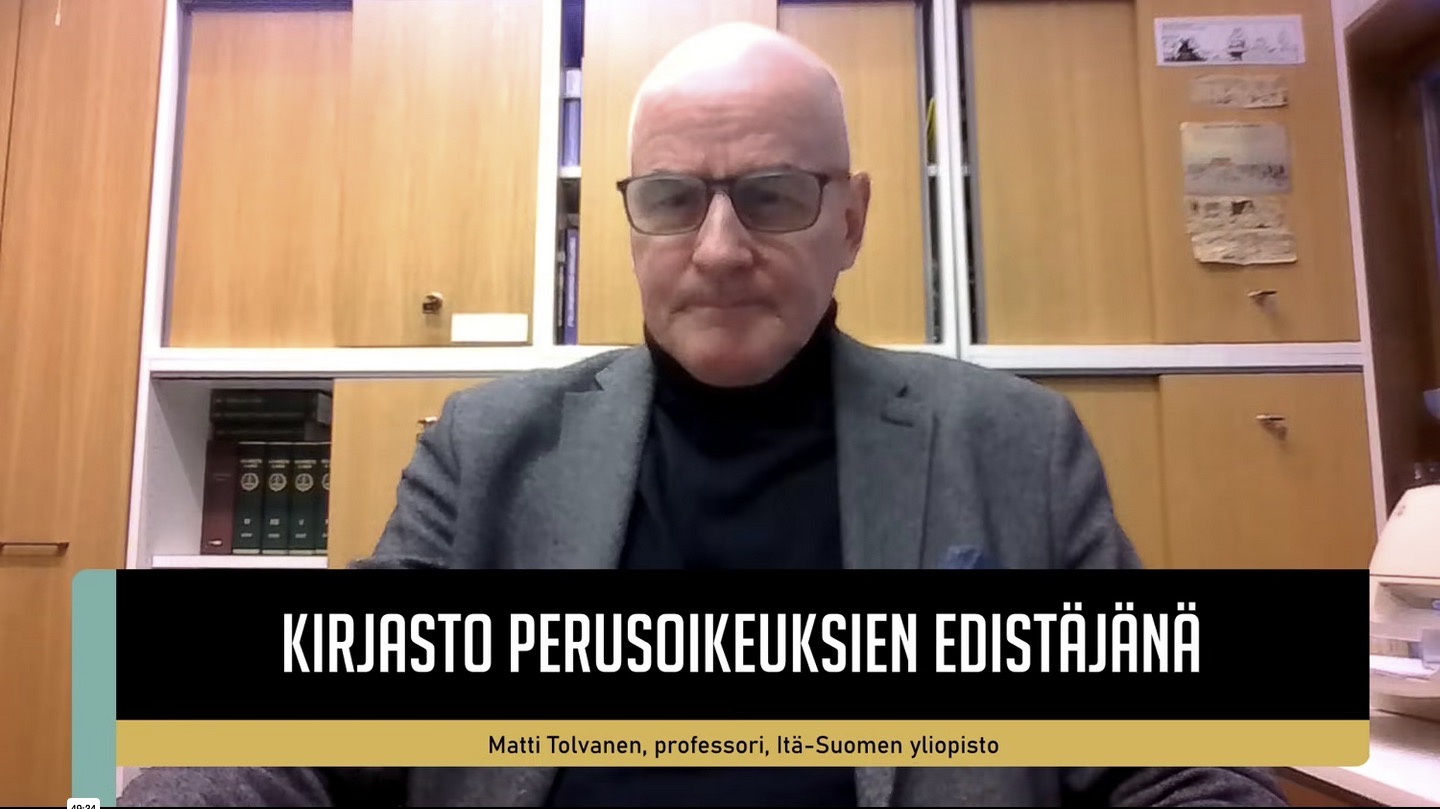Matti Tolvanen: Kirjasto perusoikeuksien edistäjänä - Kirjastokaista