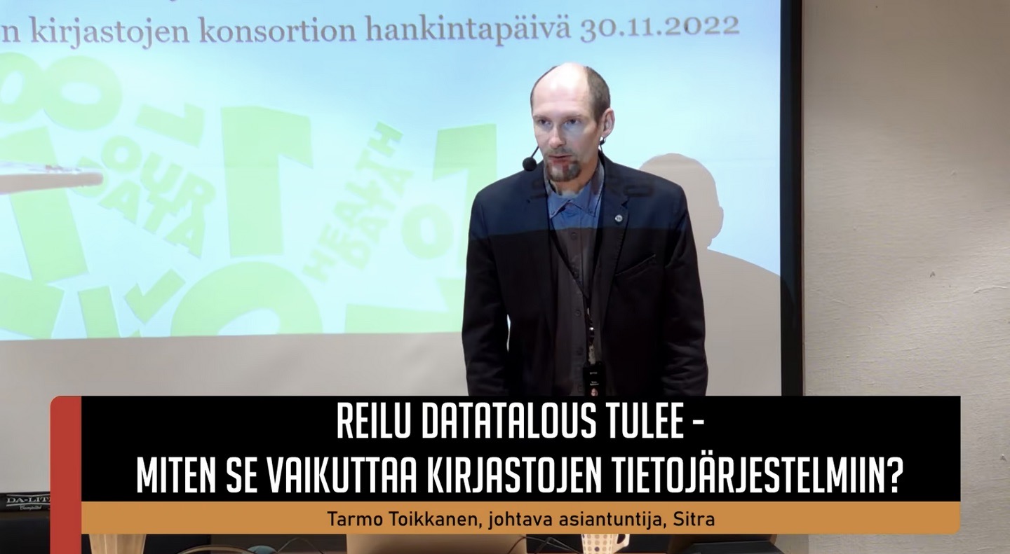 Tarmo Toikkanen: Reilu datatalous tulee - miten se vaikuttaa ...