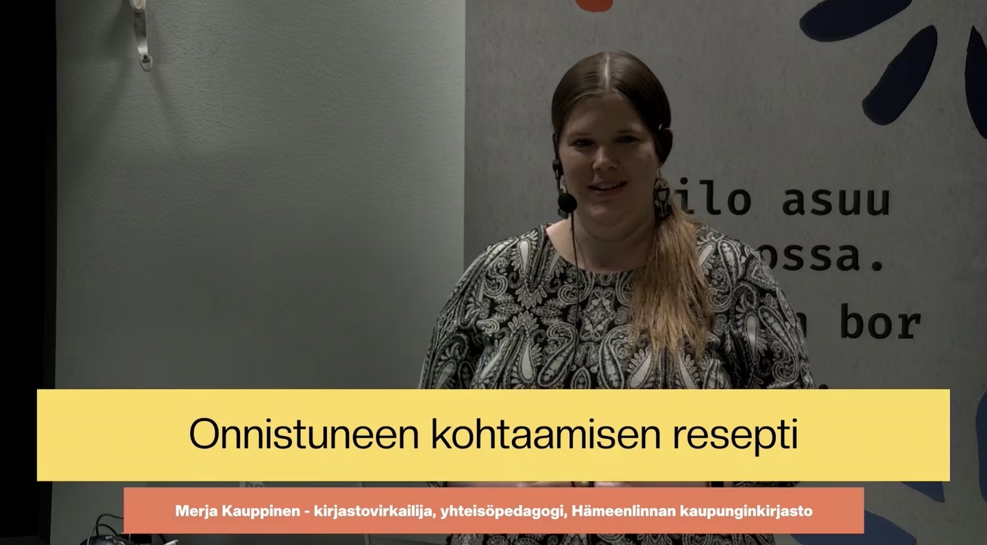 Merja Kauppinen: Onnistuneen kohtaamisen resepti - Kirjastokaista
