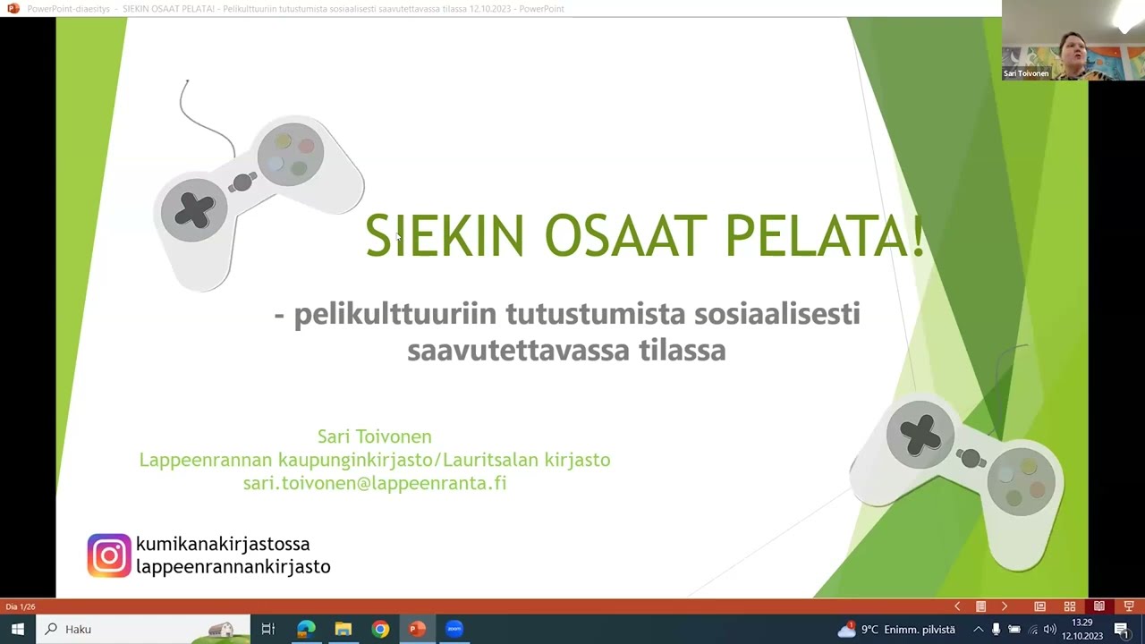 Sari Toivonen: Pelikulttuuriin tutustumista sosiaalisesti ...