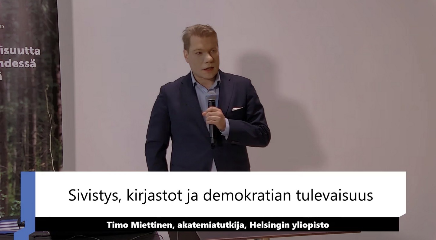 Timo Miettinen: Sivistys, kirjastot ja demokratian tulevaisuus ...
